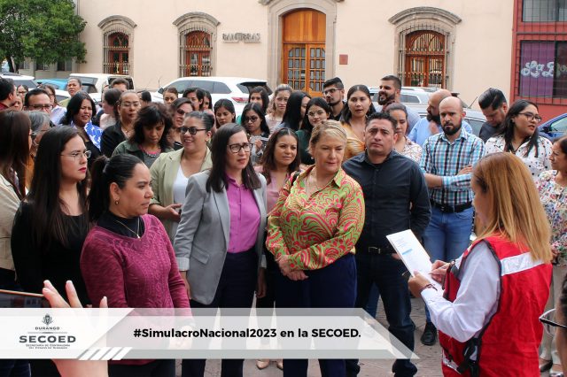 Simulacro Nacional 2023 – Secretaría de Contraloría del Estado de Durango